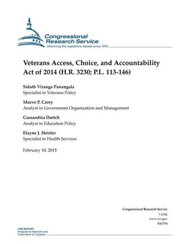 Veterans Access, Choice, And Accountability Act Of 2014 (H R 3230; P L ...