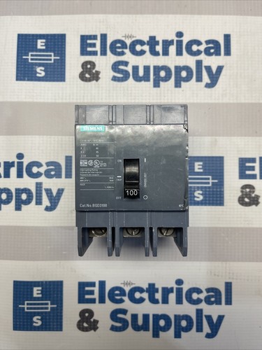 Siemens ITE BQD3100 circuit breaker 3pole 100amp 480VAC type BQD | eBay