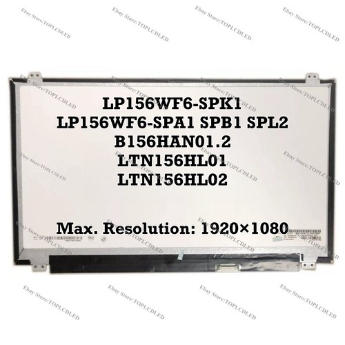 LP156WF6-SPK1 fit LP156WF6-SPA1 SPB1 SPL2 B156HAN01.2 LTN156HL01 ...