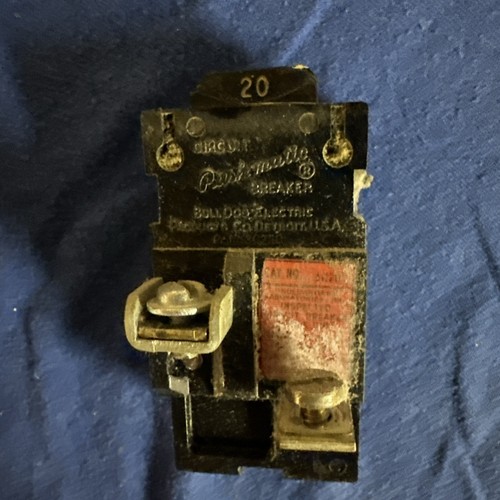 20 Amp Pushmatic Bulldog P120 Single or 1 Pole 20A 240V 31120 Circuit ...