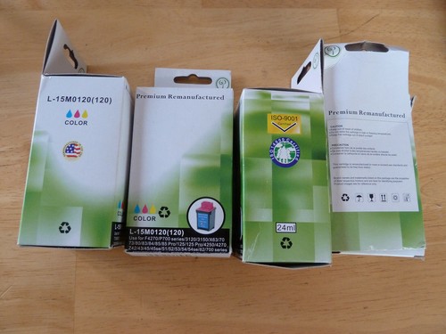 Lexmark 15M0120 #20 Color Ink Cartridges Remanufactured New Old Stock ...