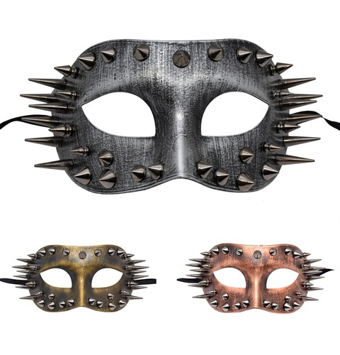 Unisex Steampunk Fantasy Aesthetic Masquerade Party Custom Spike Mask ...