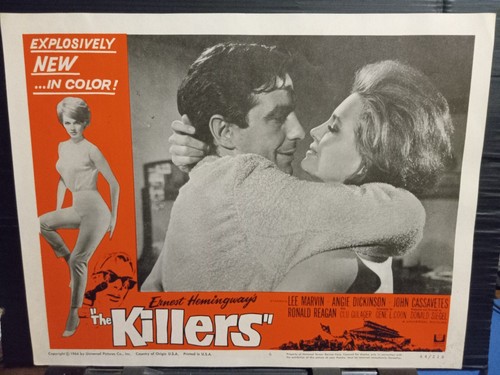 Lobby Card 1964 THE KILLERS J Cassavetes Angie Dickinson embrace ...