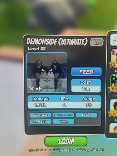 Roblox | All Star Tower Defense | ASTD| DEMONSIDE ULTIMATE | eBay
