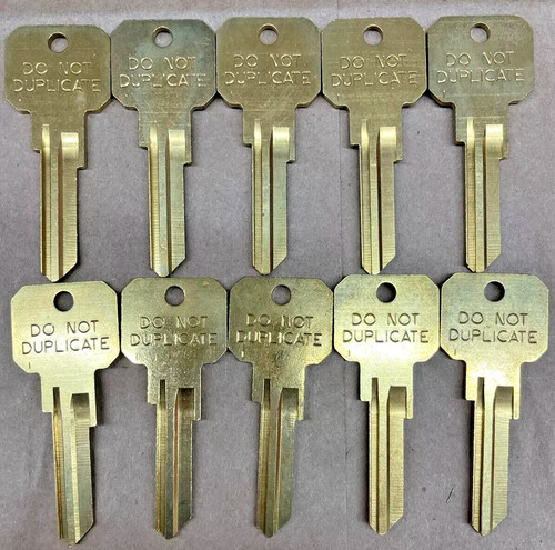 10 DND KWIKSET KW11 DND DO NOT DUPLICATE Key Blanks - 10 Keys | eBay