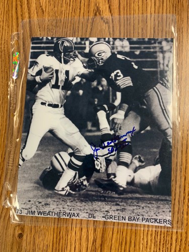 JIM WEATHERWAX-GREENBAY PACKERS-Autographed/Signed 8x10 Photo | eBay