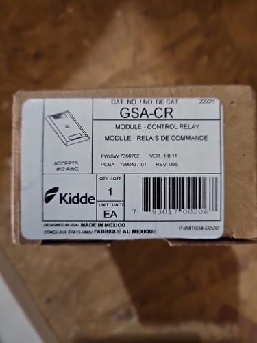 New Kidde GSA-CR Relay. | eBay