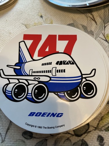 Vintage 747 Jet Boeing Logo Sticker Decal | eBay