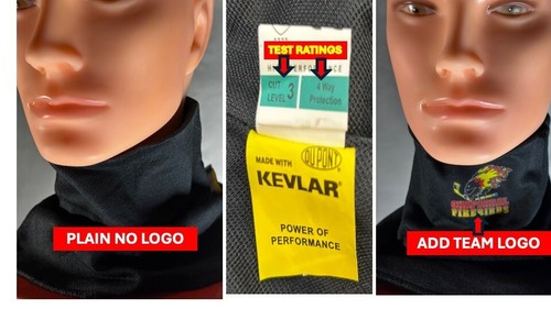 hockey 100% DuPont Kevlar ® full coverage neck guard | eBay