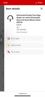 Kitchenaid Flex Edge Beater for sale | eBay