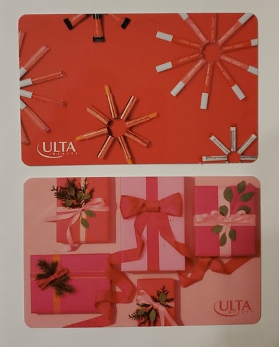 Ulta Gift Card LOT of 2 - Holidays Christmas - NO Value | eBay