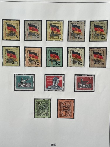 Stamps PAGE ALBUM DDR DEUTSCHE DEMOKRATISCHE REPUBLIK MNH LOT COLLECTON ...