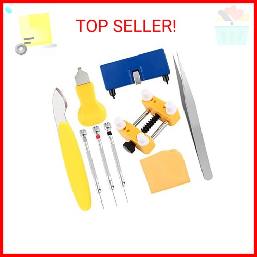 Watch Battery Replacement Tool Kit, 9 PCS Professional Watch Back ...