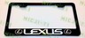 LEXUS LICENSE PLATE FRAME Heavy Duty Stainless Steel with Laser ...