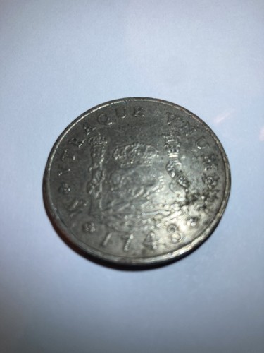 ANTIQUE 1748 VTRAQUE VNUM MEXICO FERDND VI D G HISPAN ET IND REX COIN ...
