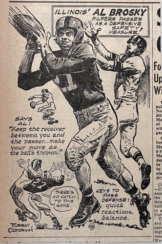 1952 newspaper panel by Olderman - Al Brosky University of Illinois ...