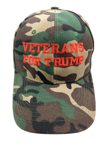 Veteran For Trump Hat Military Insignia MAGA Custom Embroidered ...