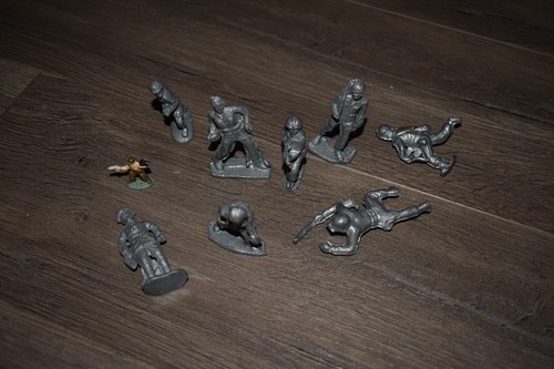 Lot of vintage homemade lead cast soldiers w UCS & Amblin small painted ...