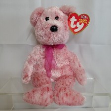 Smitten the Bear - Pink Heart Nose - Beanie Babies - Beaniepedia