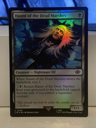 MTG Lord of the Rings Haunt of the Dead Marshes Foil 0090 NM | eBay