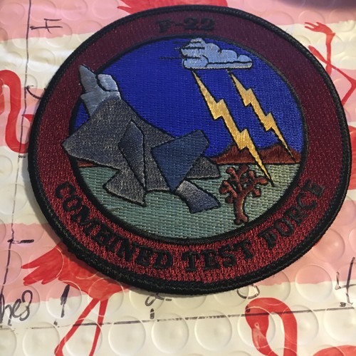 USAF F-22 Combined Test Force SQUADRON Patch 2/2/24 subdued | eBay