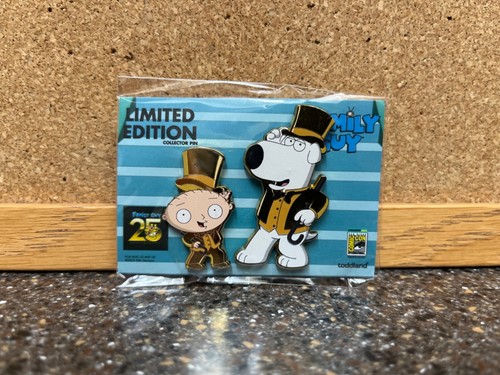 SDCC 2024 Toddland Family Guy Stewie & Brian Pin Set 18k Gold L.E. Of ...