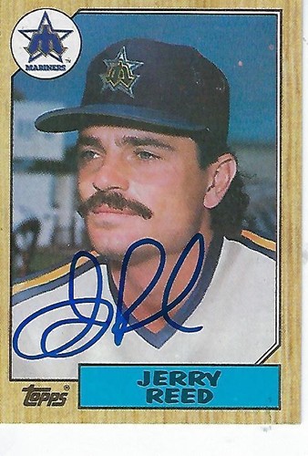 JERRY REED SIGNED 1987 TOPPS #619 - SEATTLE MARINERS | eBay