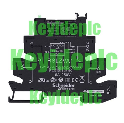 1PC RSL1AB4BD white 24V with RSLZVA1 Power Relays with Interface relay ...