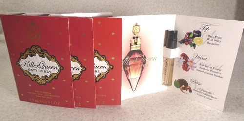 4 X KATY PERRY KILLER QUEEN Eau de Parfum Sample Sprays .05oz Each ...