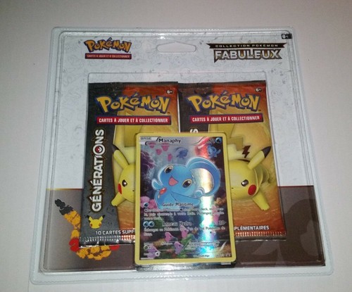 DUOPACK PACK POKEMON 20 ANS GÉNÉRATIONS XY DOUBLE PIKACHU MANAPHY | eBay