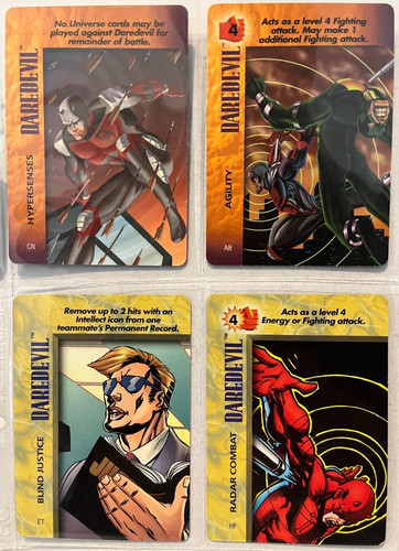 Overpower Marvel Collectible Card Game - Daredevil Character Cards Set ...