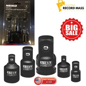 Impact Socket Adapter And Reducer 4 Piece Set 1 4 3 8 1 2 Impact Driver ...