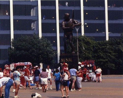 Stan Musial Statue @ Busch Stadium St. Louis Cardinals 8x10 Color Photo ...