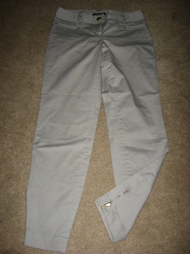 Womens Lt Gray EXPRESS Stretch Pants 2 Petite | eBay