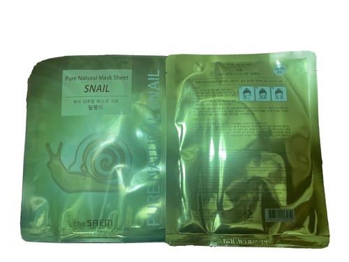 2x the SAEM Pure Natural SNAIL FACE Mask Sheet Made in KOREA | eBay