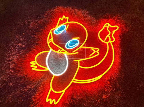 CHARMANDER neon sign led light home room decor ANIME CUTE CARTOON ...