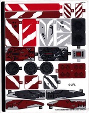 LEGO Sets with Part 6696stk01 Sticker Sheet for Set 6696 - (196245)