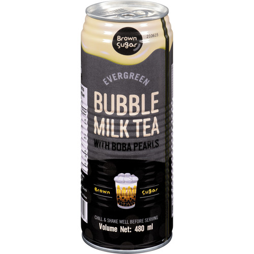 2-Pack Evergreen Bubble Milk Tea With Boba Pearls Brown Sugar | eBay