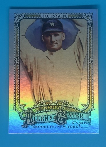 2025 Topps Allen & Ginter Chrome #332 Walter Johnson Washington Short ...