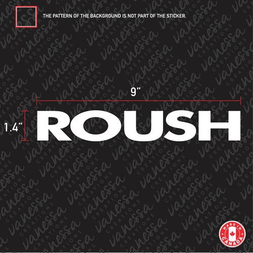 2X ROUSH RACING FORD MUSTANG car sticker vinyl decal | eBay