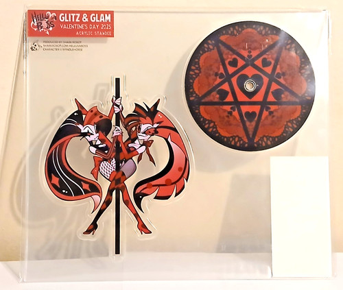 NEW Helluva Boss GLITZ + GLAM Spinning VALENTINE'S 2025 Acrylic Standee ...