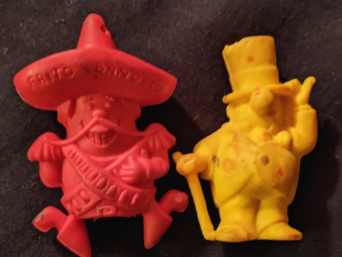 Vintage Lot Of 2 Rare Rubber Figurines Erasers WC Fields And Frito ...