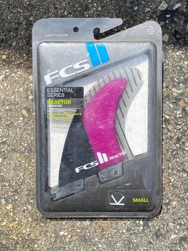FCS II "Reactor" - New Thruster Fin Set - Small - Charcoal / Black | eBay