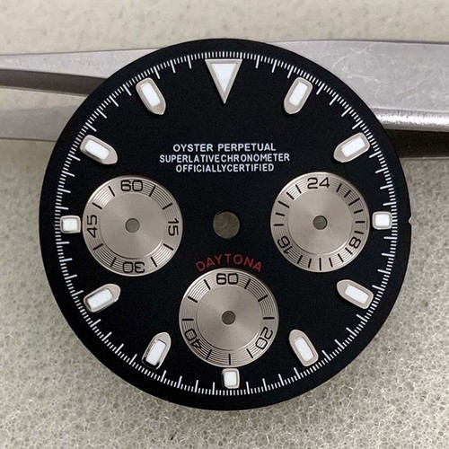 For VK63 Quartz Movement Green Luminous Dial 29.5MM Watch Dial Watch ...