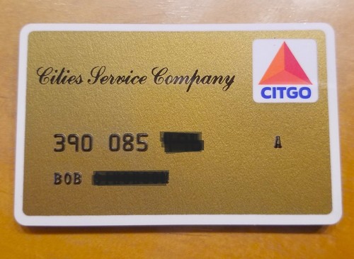 Vintage ~ CITGO Gas Credit Card / Cities Service Company ~ circa 1970's ...