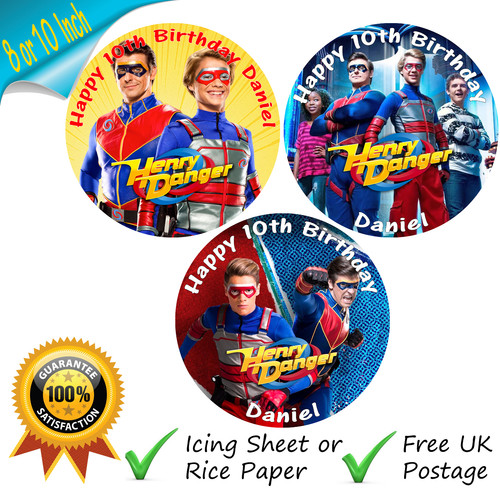HENRY DANGER CAKE TOPPER PERSONALISED EDIBLE HENRY DANGER BIRTHDAY CAKE ...