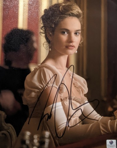 Lily James Signed Autograph 8x10 COA. | eBay