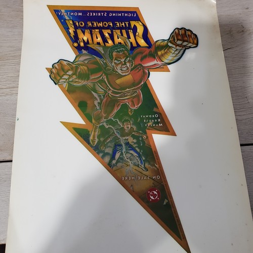 DC The Power of Shazam! Window Decal 1994 New Captain Marvel Billy ...
