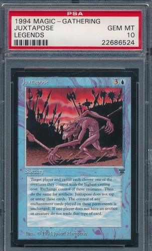 Legends Juxtapose PSA 10 Graded Magic MTG (6524) -magicgraders- | eBay