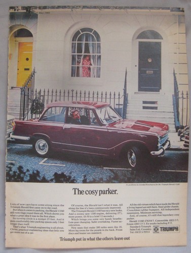 1969 Triumph Herald 13/60 Original advert No.1 | eBay